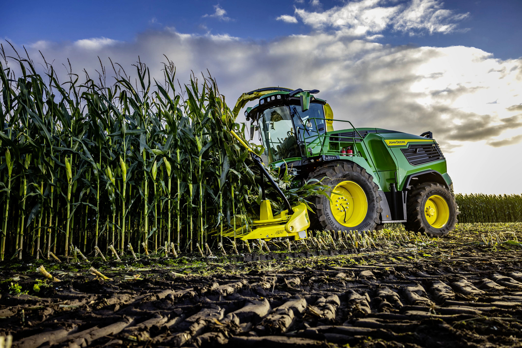 John Deere Traktor Im Feld